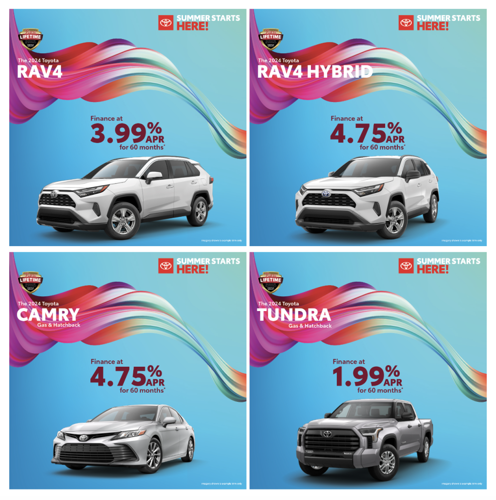 Fiore Toyota Has Offers On Eight Select New Toyota Models This May ...